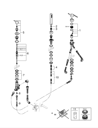 GROHE Plus Three-hole single-lever bath combination | GROHE
