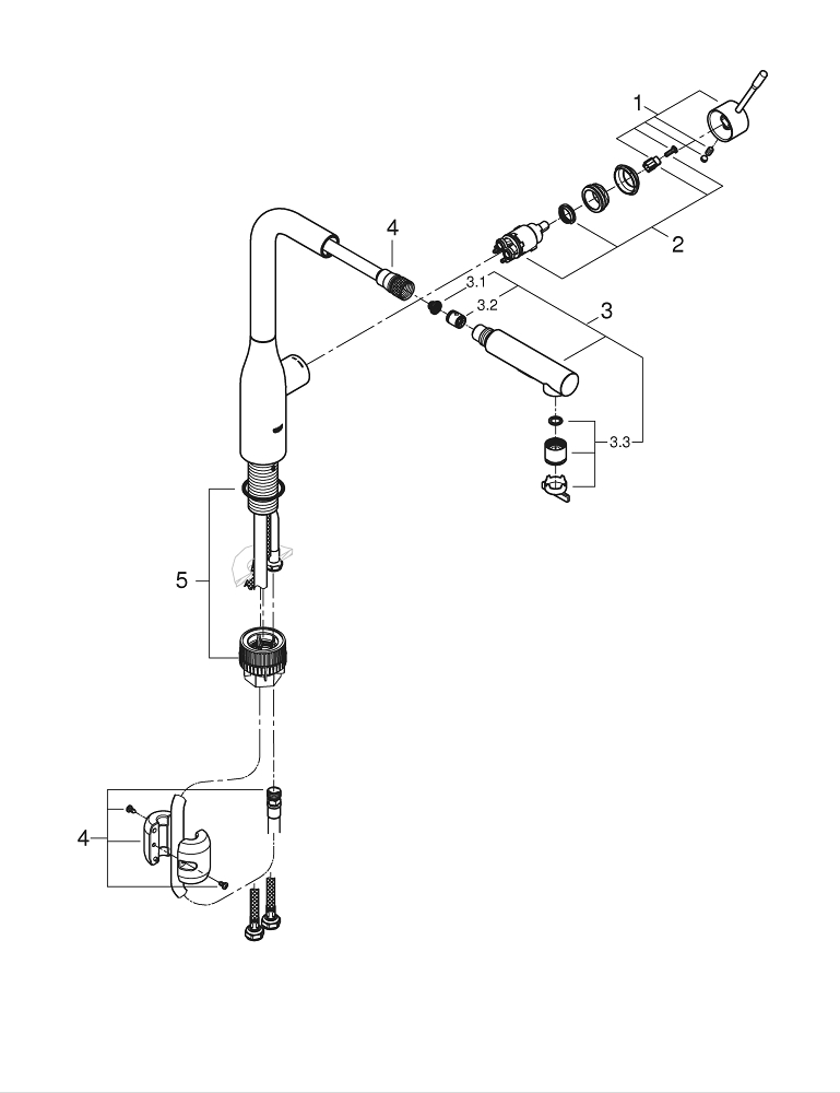 Essence Einhand-Spültischbatterie, 1/2″ | GROHE