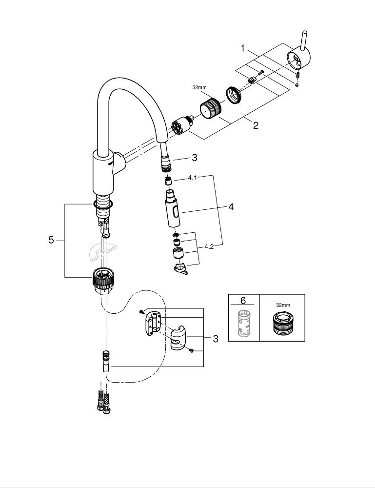 Concetto Single-lever sink mixer 1/2″ | GROHE