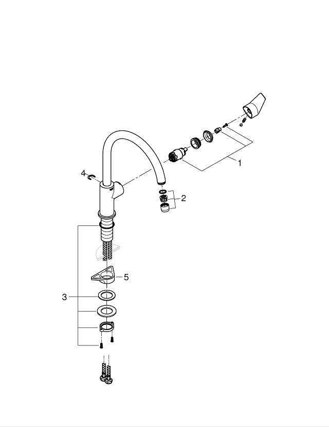 BauEdge Single-lever sink mixer 1/2″ | GROHE