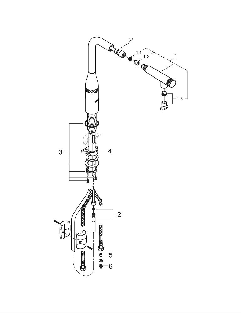 Essence SmartControl Sink mixer with SmartControl | GROHE