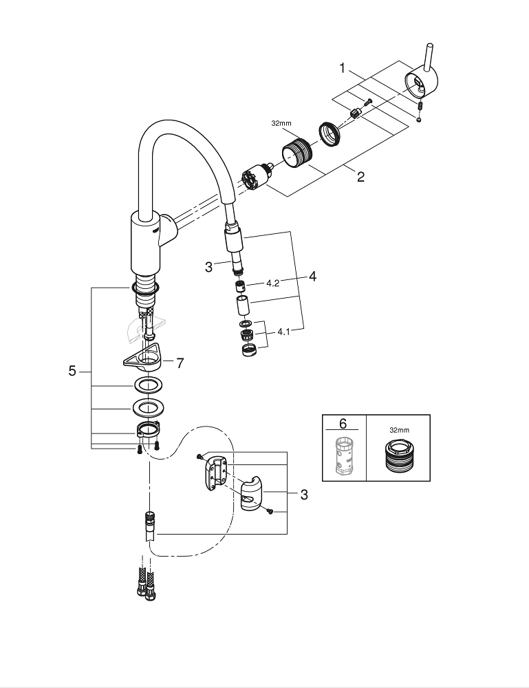 Concetto Single-lever sink mixer 1/2″ | GROHE