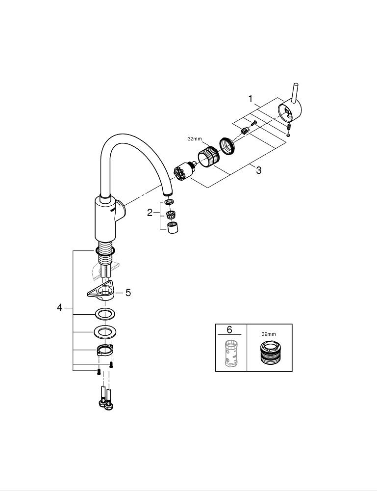 Concetto Single-lever sink mixer 1/2″ | GROHE