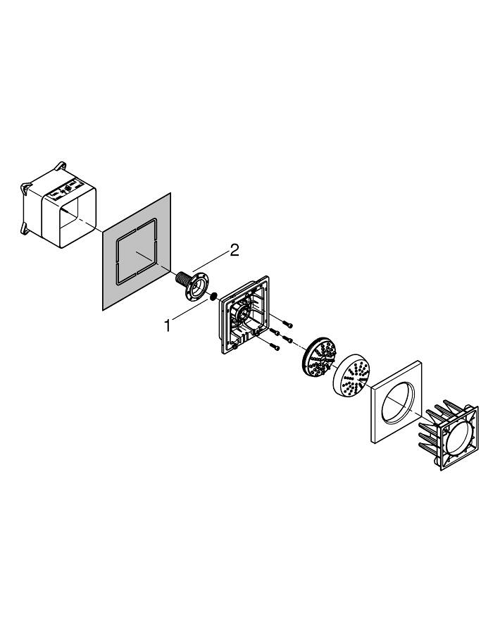 Rainshower F-Series 5″ Side shower 1 spray | GROHE