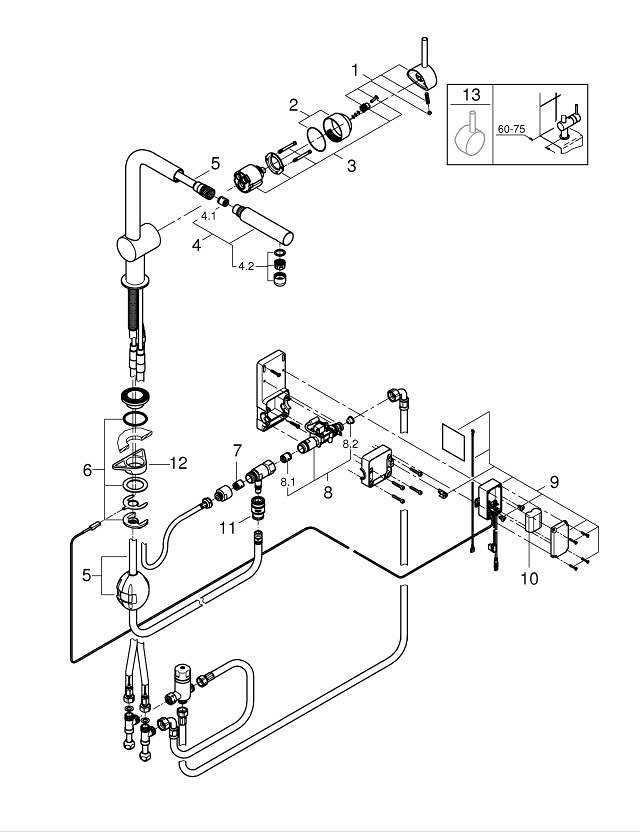 Minta Touch Electronic single-lever sink mixer 1/2″ | GROHE