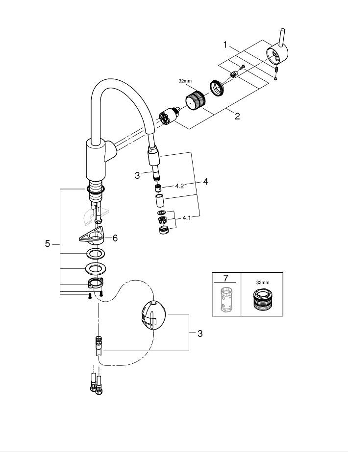 Concetto Single-lever sink mixer 1/2″ | GROHE