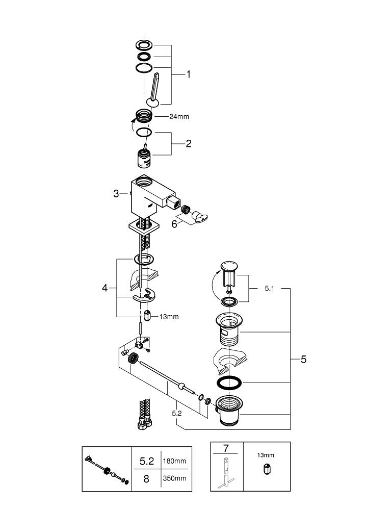 Eurocube Joy Single-lever bidet mixer | GROHE