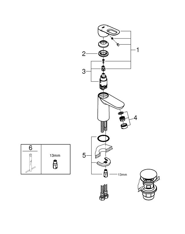 Start Loop Single-lever basin mixer 1/2″ S-Size | GROHE