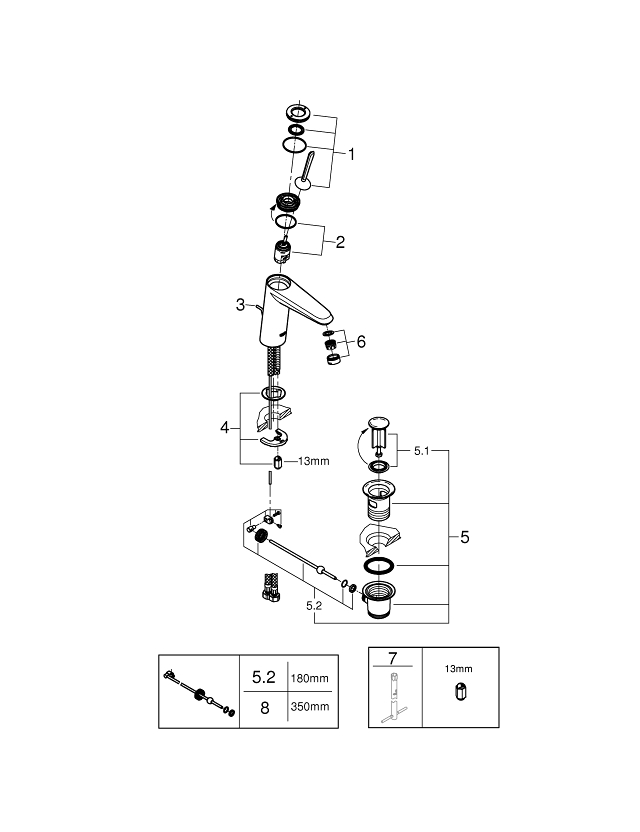 Eurodisc Joy Single-lever basin mixer 1/2″ M-Size | GROHE