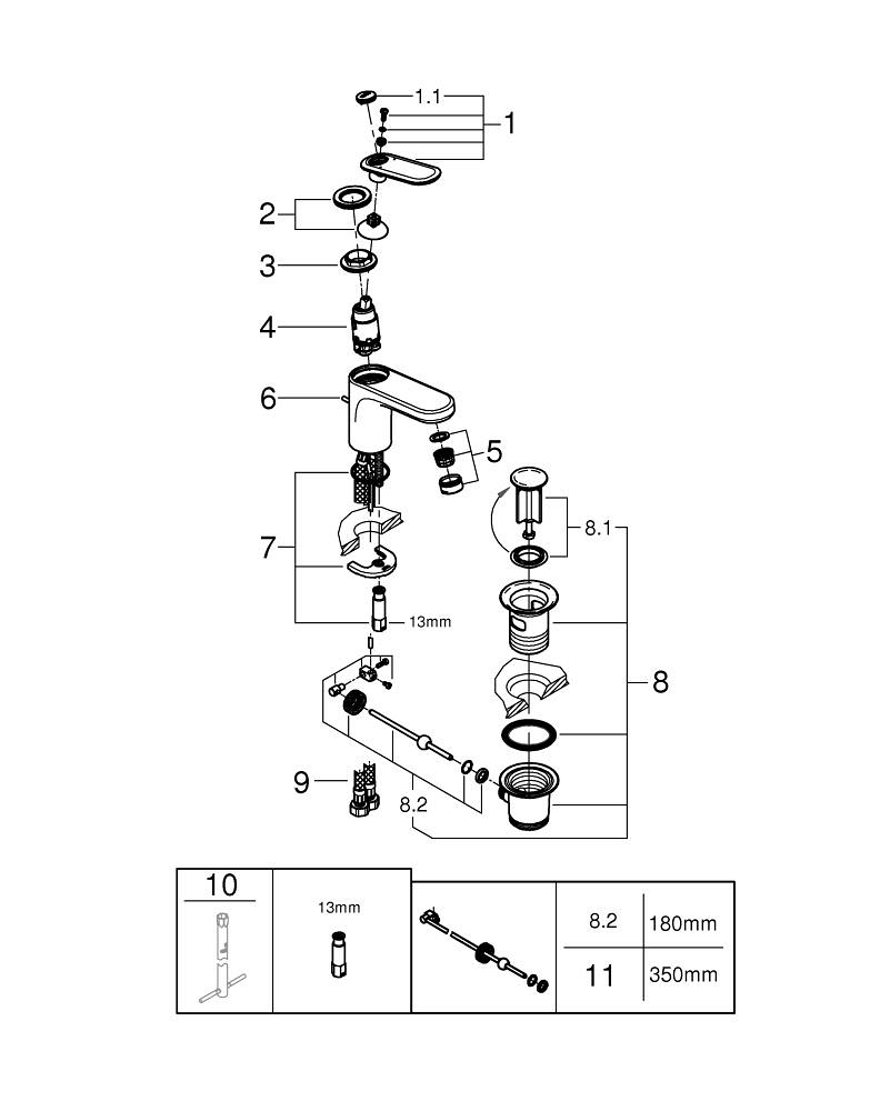 Veris Single-lever basin mixer S-Size | GROHE
