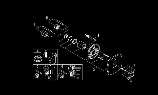 Grandera Смесител за вграждане за вана | GROHE