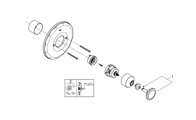 肯辛顿 压力平衡阀面板,含分水器 | 德国高仪中国官方网站