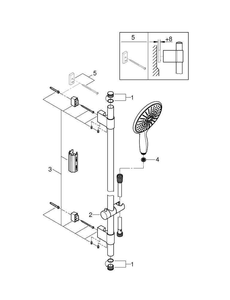 Power&Soul 160 Душ гарнитура с 4+ струи | GROHE