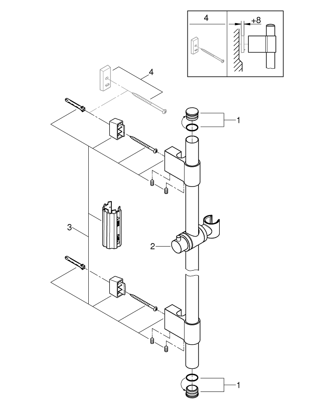 Rainshower Brausestange, 1.150 mm | GROHE