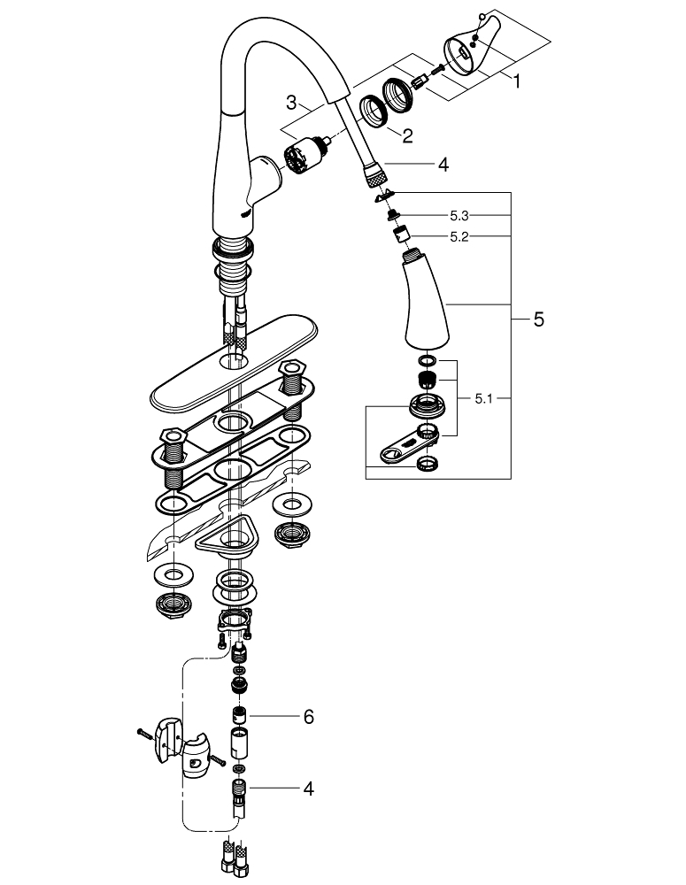 Elberon Single-lever sink mixer 1/2″ | GROHE