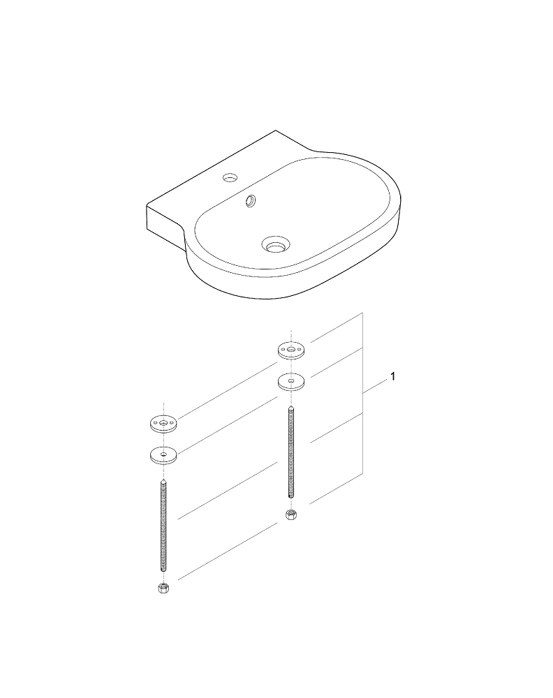 Eurocosmo Counter top basin 60 | GROHE