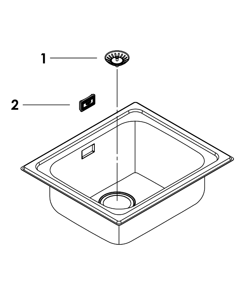 K200 Stainless steel sink | GROHE