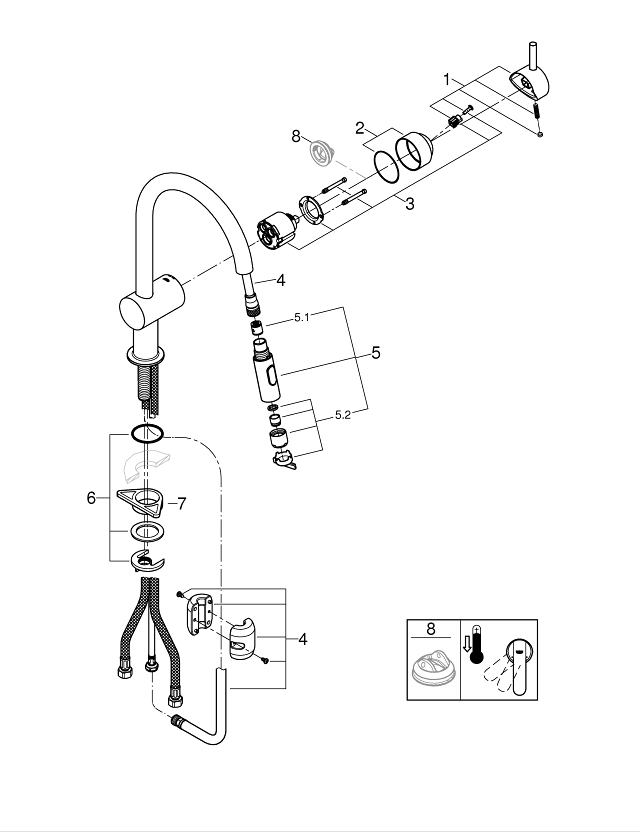 Minta Single-lever sink mixer 1/2″ | GROHE