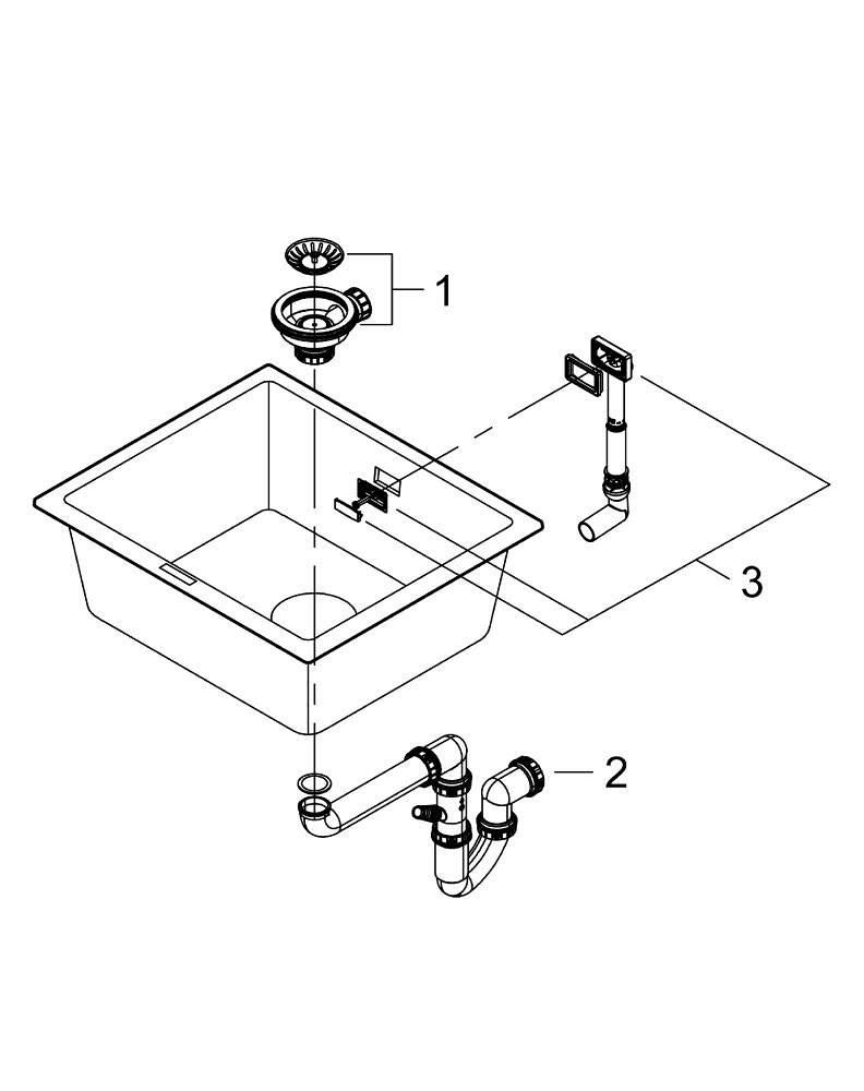 K700U Composite sink | GROHE