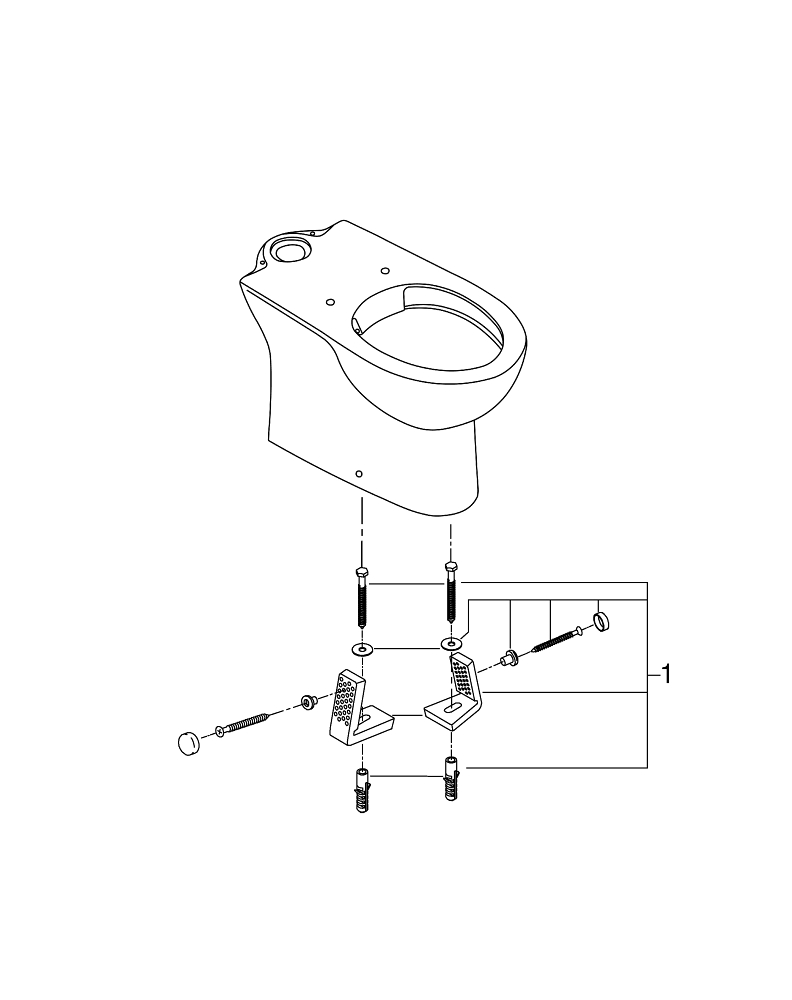 Bau Keramik Stand-WC-Kombination | GROHE