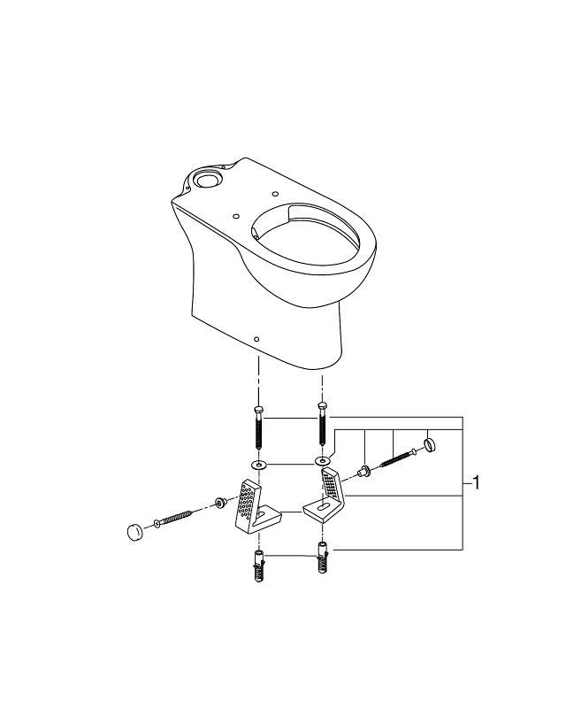 Bau Ceramic Свободностояща тоалетна за моноблок | GROHE