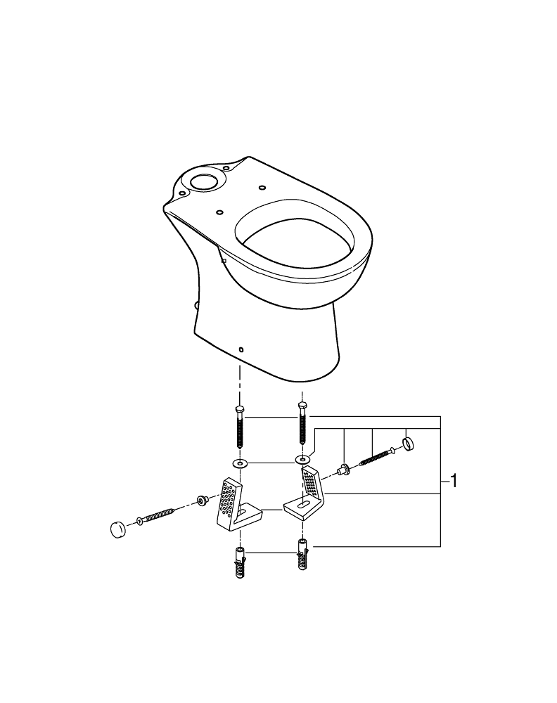 Bau Ceramic Свободностояща тоалетна за моноблок | GROHE