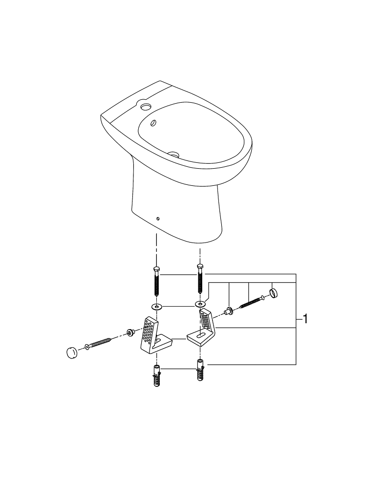 Bau Ceramic Floor standing bidet | GROHE