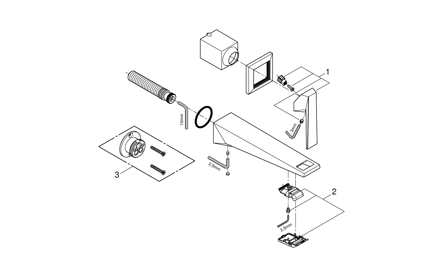 Allure Brilliant Two-hole basin mixer L-Size | GROHE