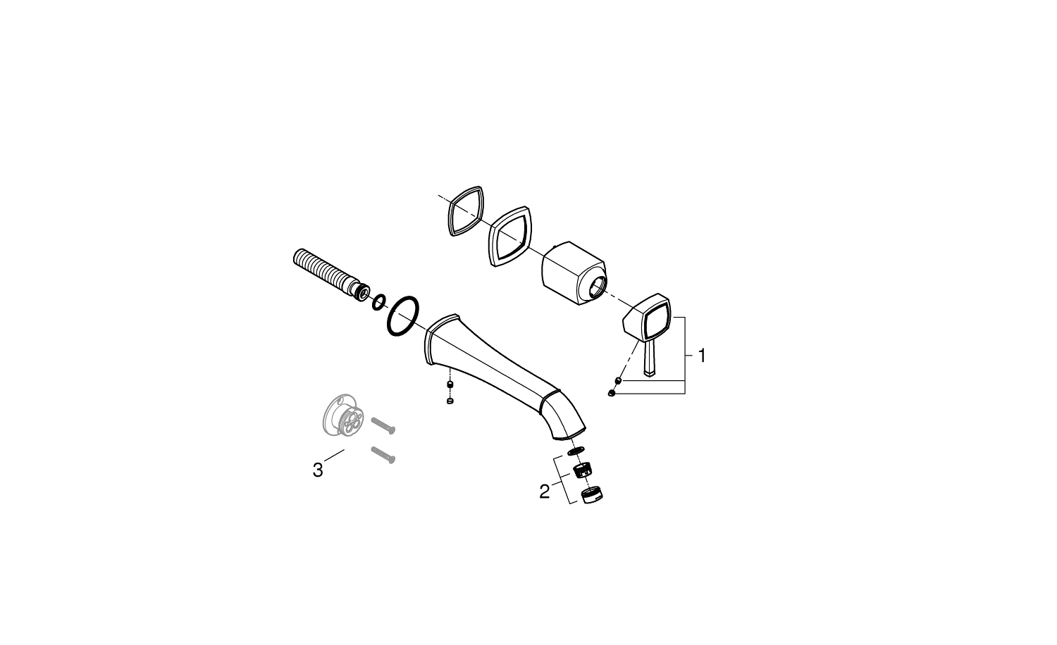 Grandera Two-hole basin mixer L-Size | GROHE