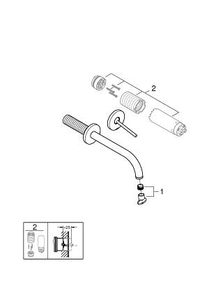 Atrio Two-hole basin mixer joystick | GROHE