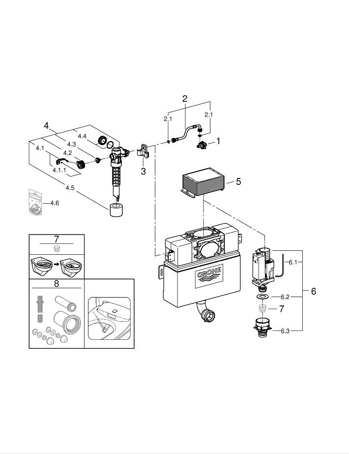 Flushing cistern for WC | GROHE
