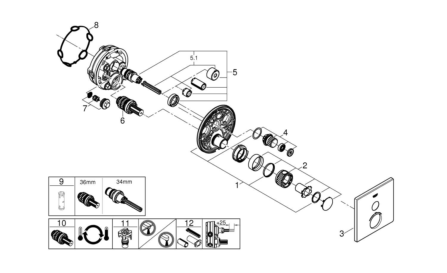 Grohtherm SmartControl Thermostatische mengkraan | GROHE