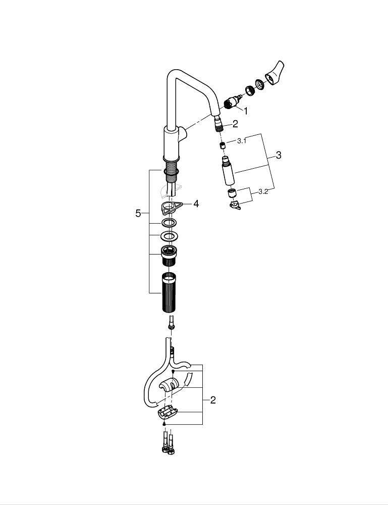Start Jednouchwytowa bateria zlewozmywakowa, DN 15 | GROHE