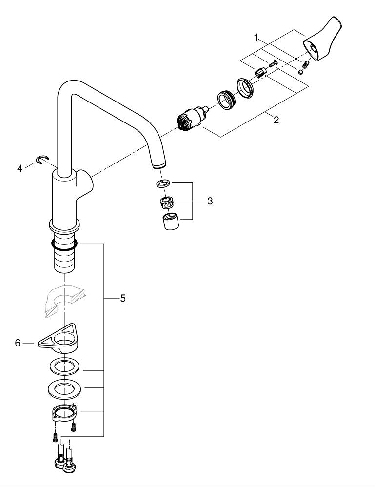 Eurosmart Single-lever sink mixer 1/2″ | GROHE