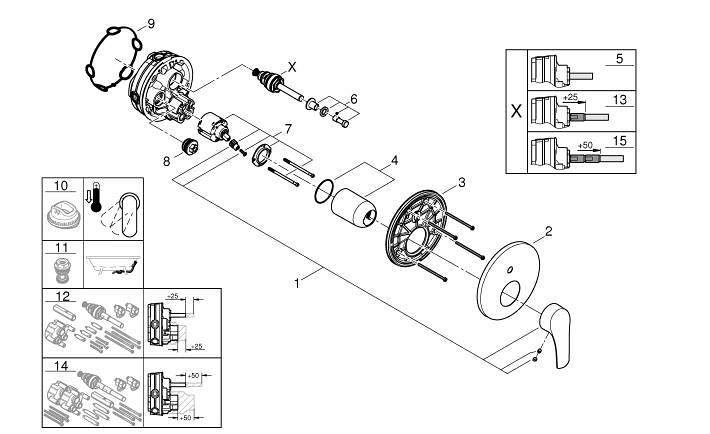 Eurosmart Single-lever mixer with 2-way diverter | GROHE