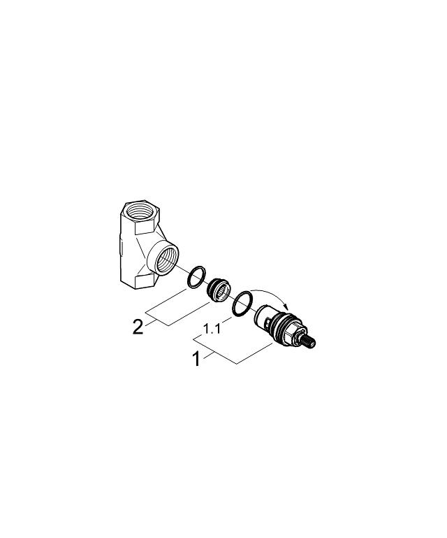 Concealed valve 1/2″ | GROHE