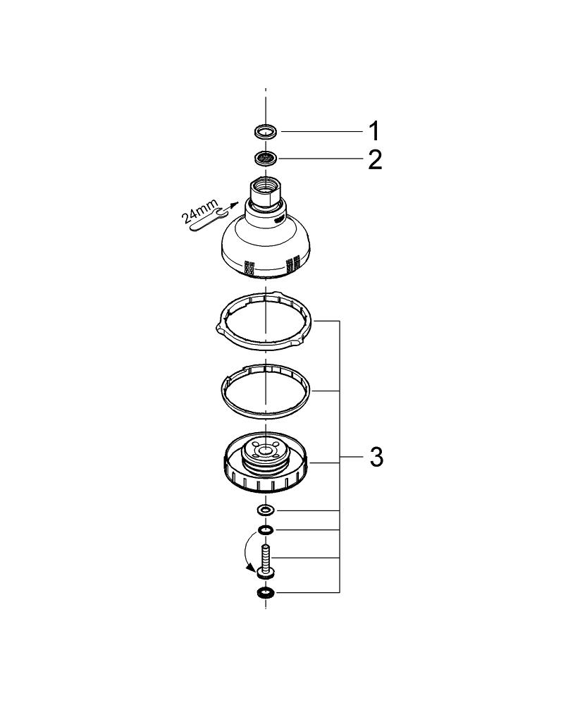 Relexa Plus 80 Dual Head shower 2 sprays | GROHE