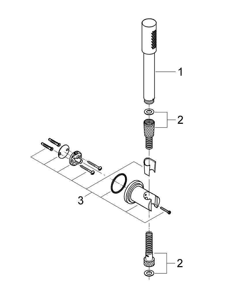 Sena Wall holder set 1 spray | GROHE