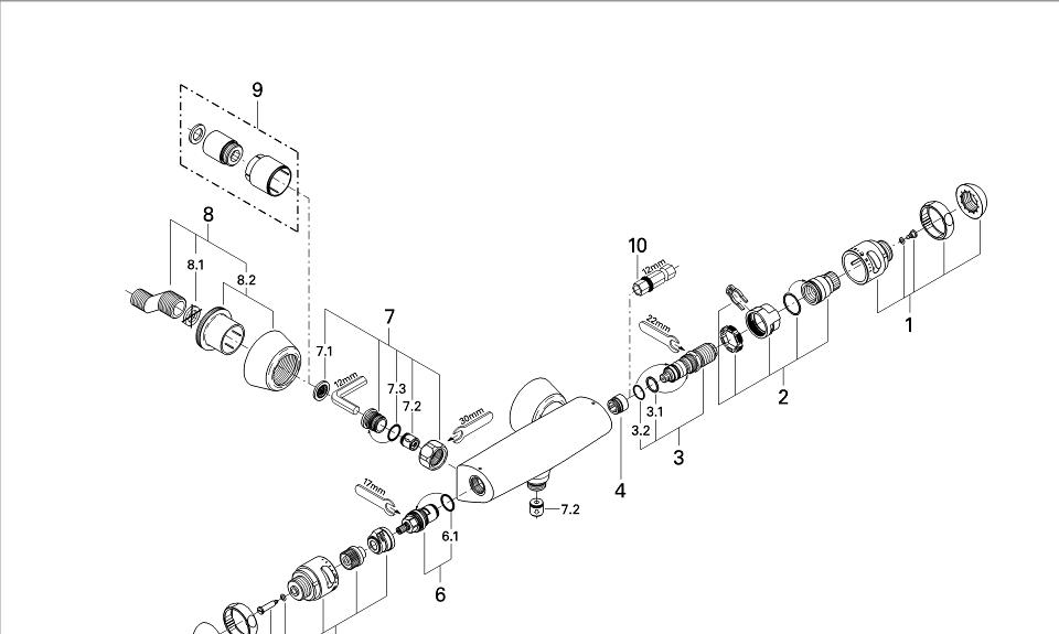 Sentosa Thermostatic shower mixer 1/2″ | GROHE 官方網站