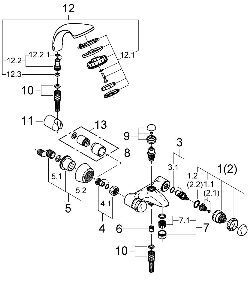Sentosa Bath/shower mixer | GROHE