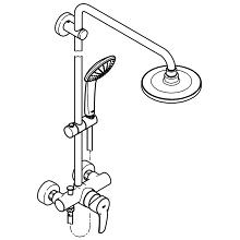 Euphoria System 180 Shower system with thermostat for wall mounting | GROHE
