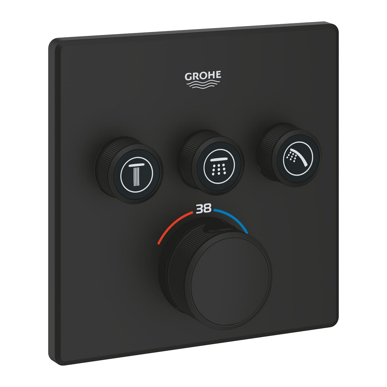 Grohtherm SmartControl Thermostat for concealed installation with 3 ...