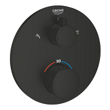 Grohtherm Cube Thermostatic bath tub mixer for 2 outlets with ...