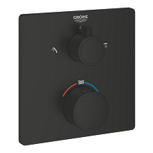 Grohtherm Cube Safety shower mixer for 2 outlets with integrated shut ...