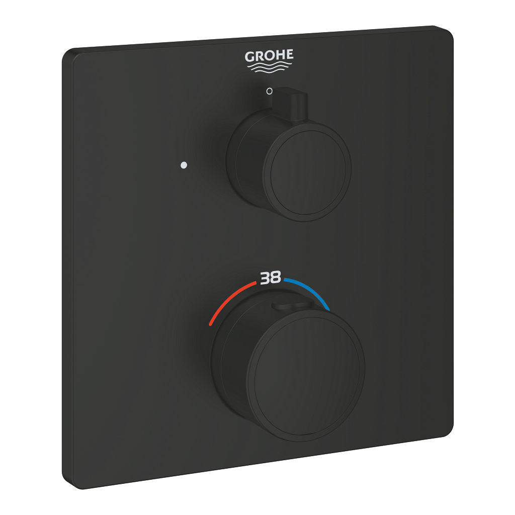 Grohtherm Safety mixer for 1 outlet with shut off valve | GROHE