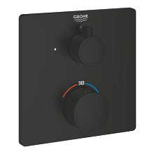 Grohtherm Cube Thermostatic shower mixer for 2 outlets with integrated ...