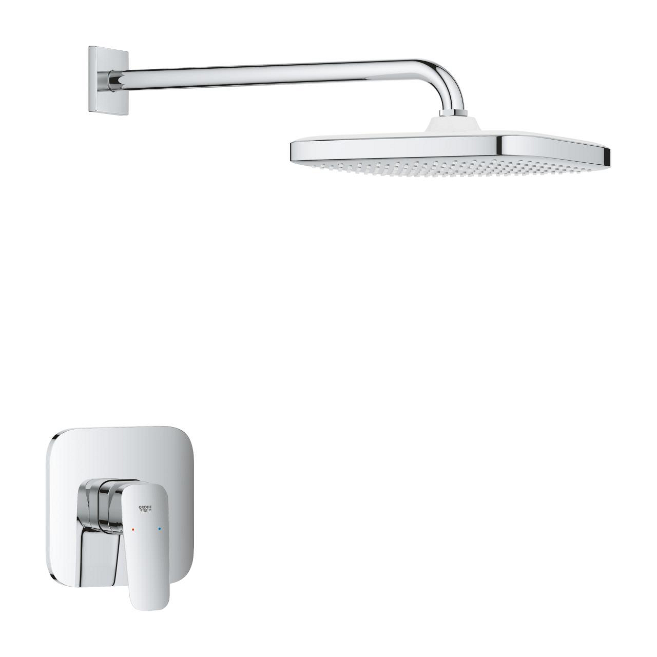 GROHE Cubeo Concealed shower system with Tempesta 250 | GROHE