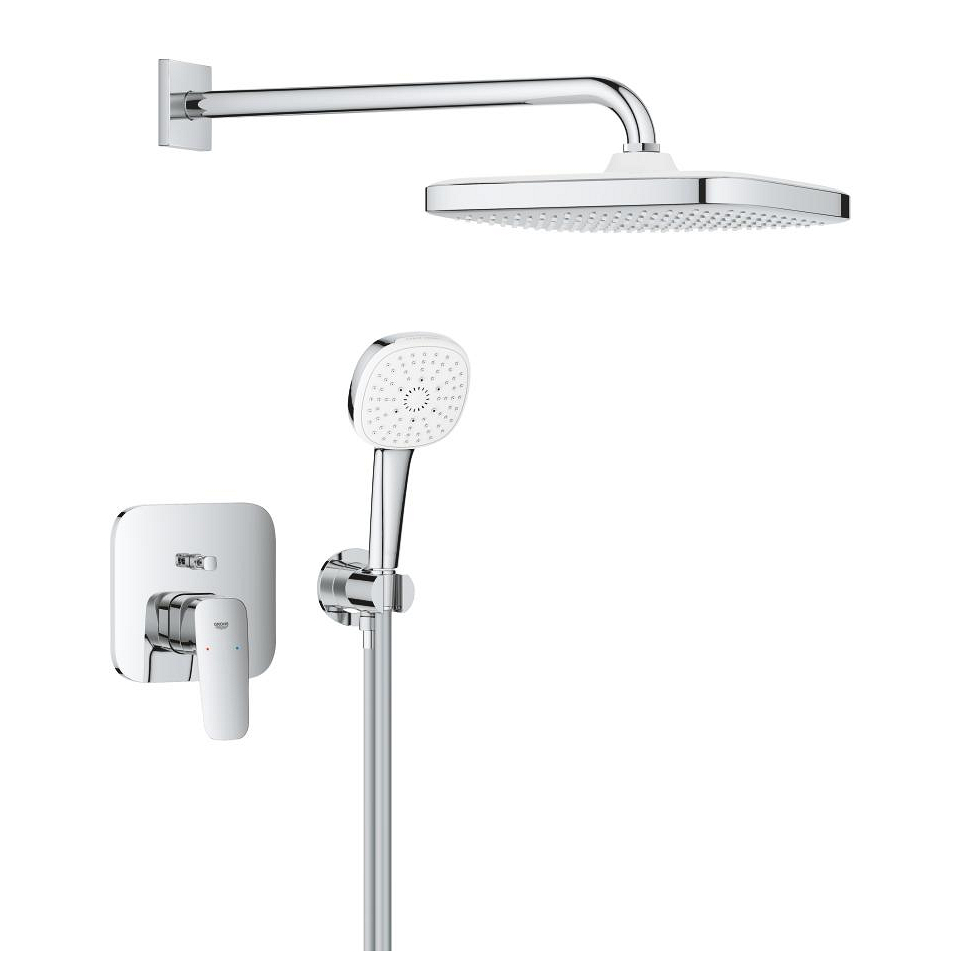 GROHE Cubeo Concealed shower system with Tempesta 250 | GROHE
