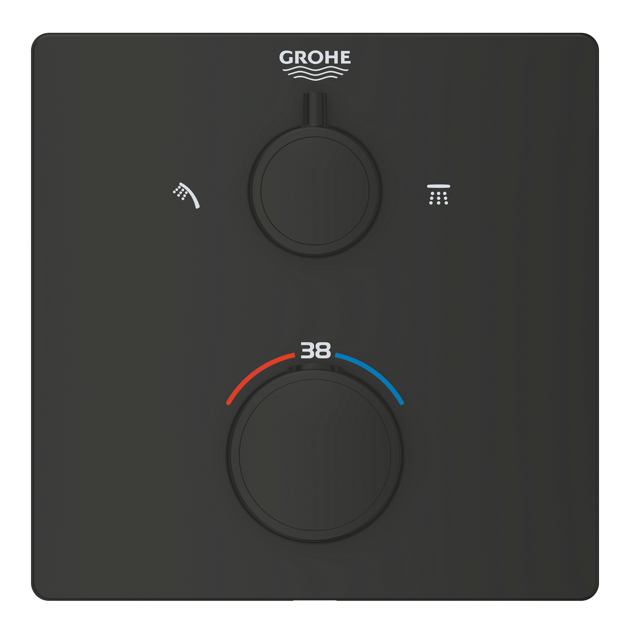 Grohtherm Safety shower mixer for 2 outlets with integrated shut off ...