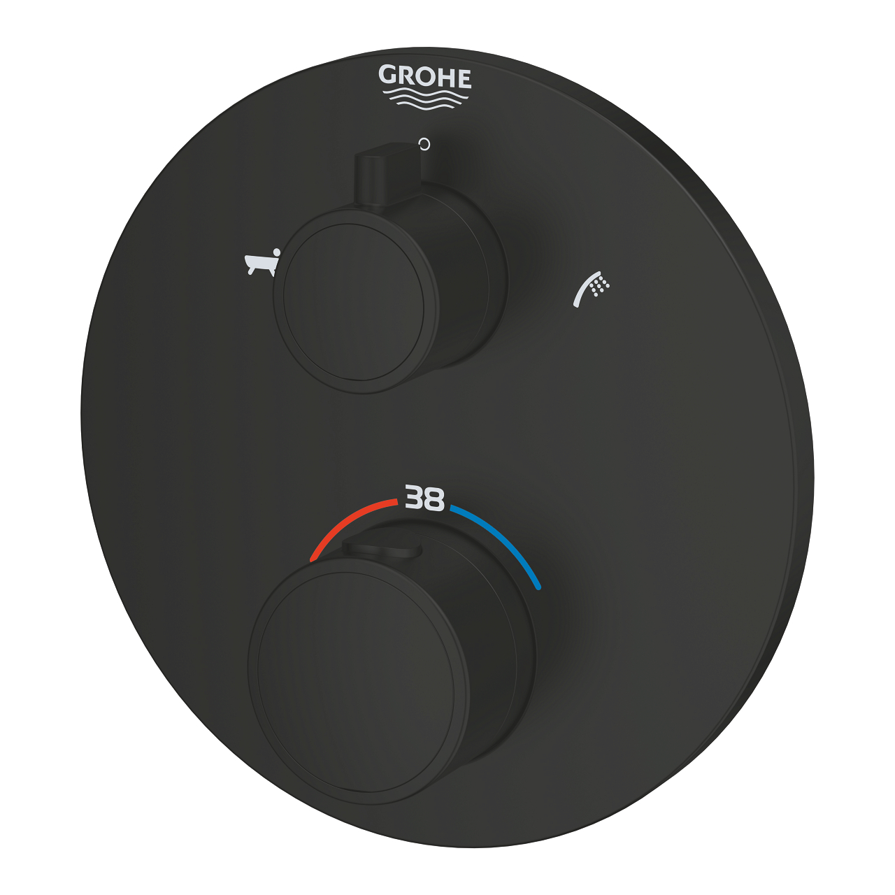 Grohtherm Termostática de banheira e duche para 2 saídas com válvula de ...